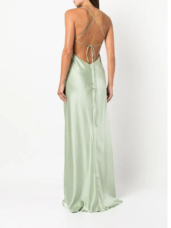 Michelle Mason Cut-out Gown - Green
