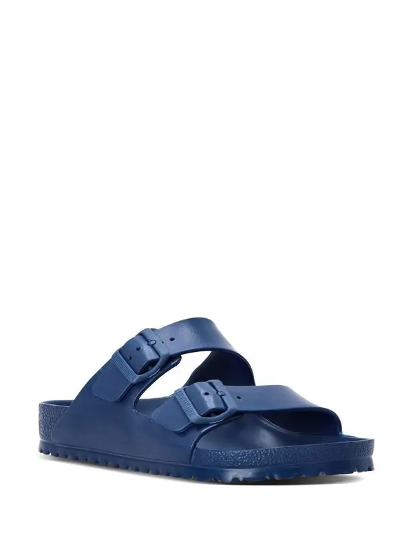 BIRKENSTOCK Arizona Buckle-detail Slides - Blue