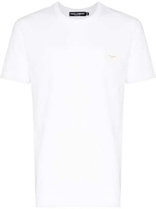 Dolce & Gabbana Logo-tag Cotton T-shirt - White