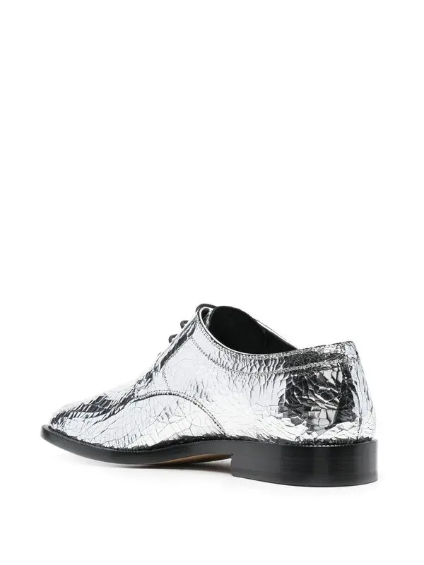 MAISON MARGIELA Tabi Brocken Mirror Brogues - Silver