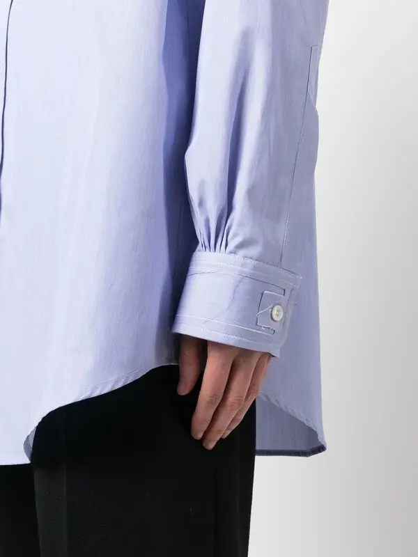 MAISON MARGIELA Long-sleeve Piqué Shirt - Blue