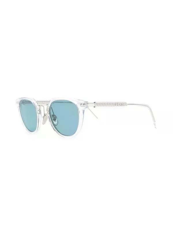 Prada Round-frame Tinted Sunglasses - Neutrals