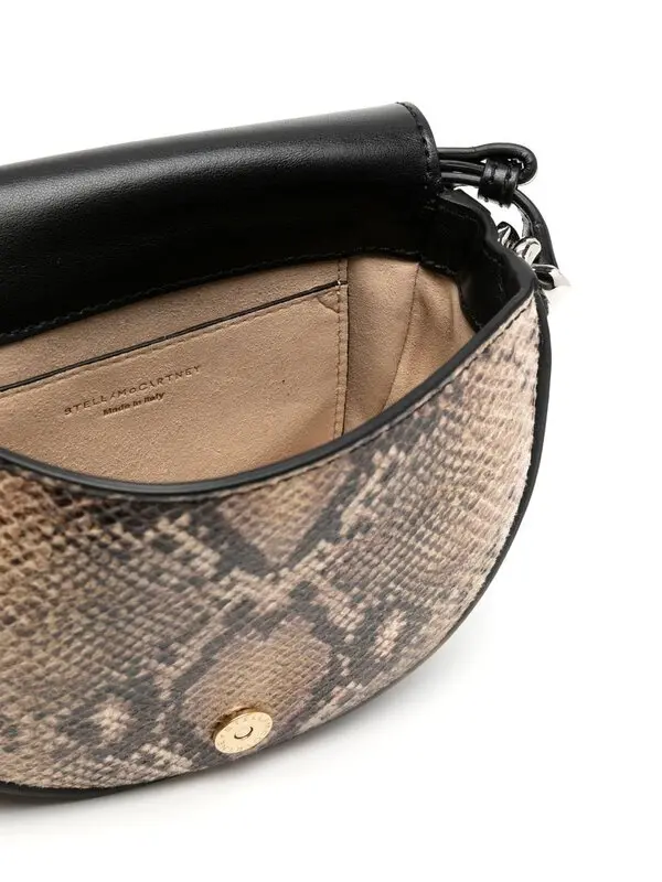 Stella McCartney Frayme Foldover-top Shoulder Bag - Brown