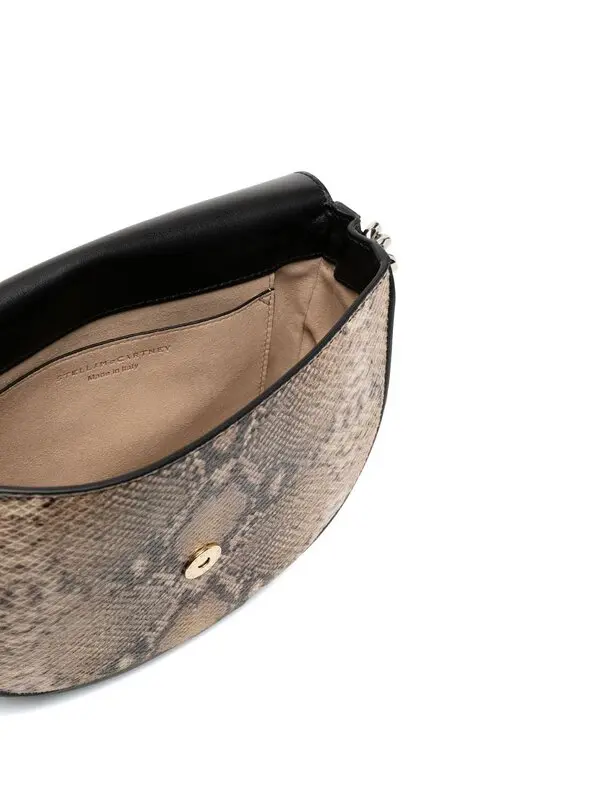 Stella McCartney Frayme Foldover-top Shoulder Bag - Brown