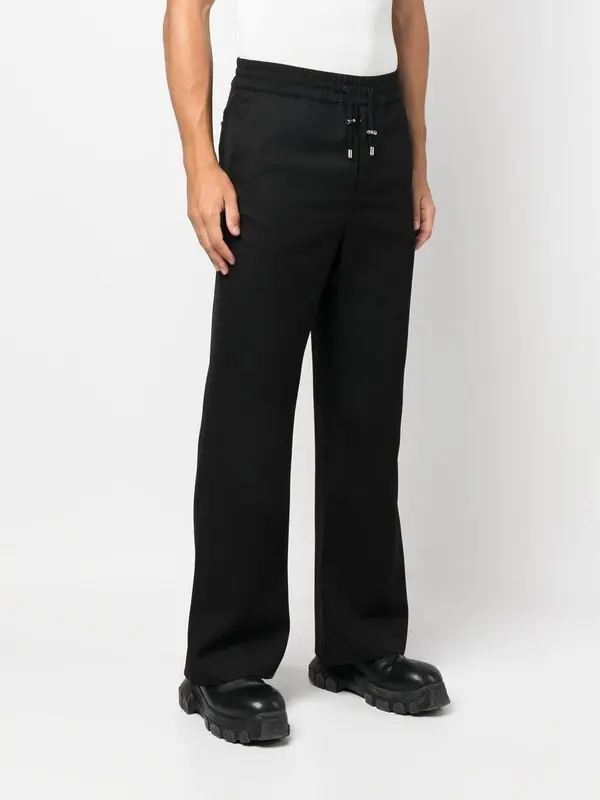 Balmain Wide-leg Trousers - Black