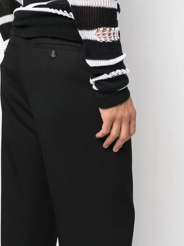 Balmain Wide-leg Trousers - Black