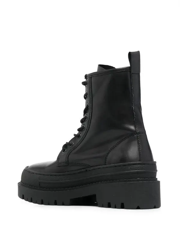 Tommy Hilfiger Logo-patch Lace-up Combat Boots