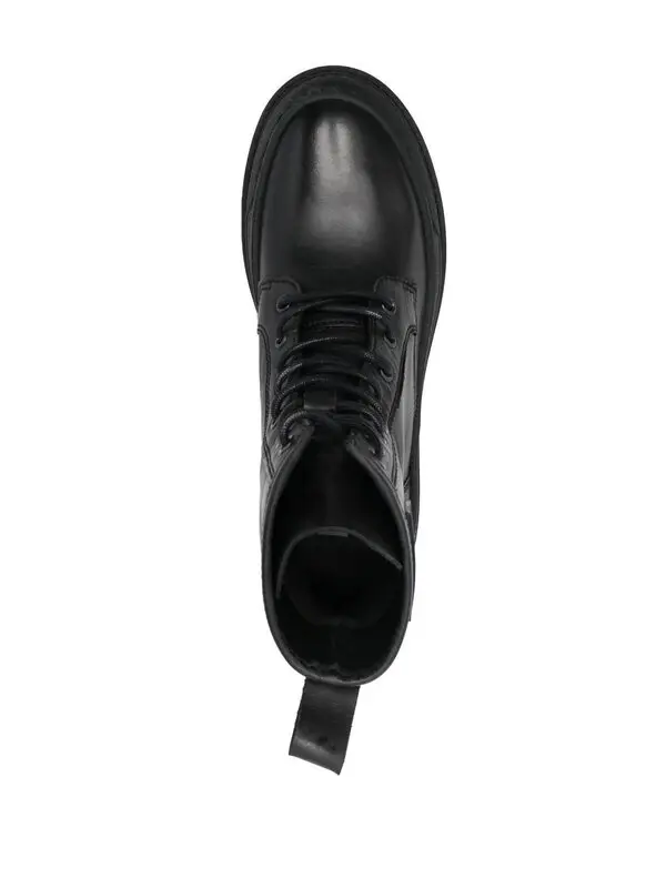 Tommy Hilfiger Logo-patch Lace-up Combat Boots