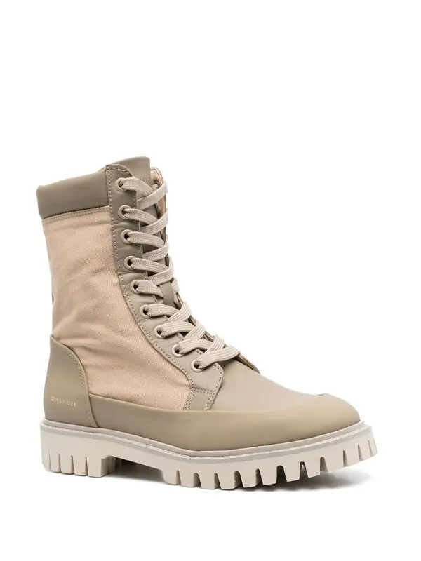Tommy Hilfiger Logo-stamp Lace-up Boots