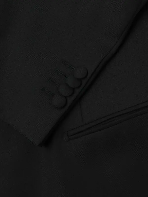 SAKS FIFTH AVENUE Collection Satin Shawl Collar Wool Tuxedo