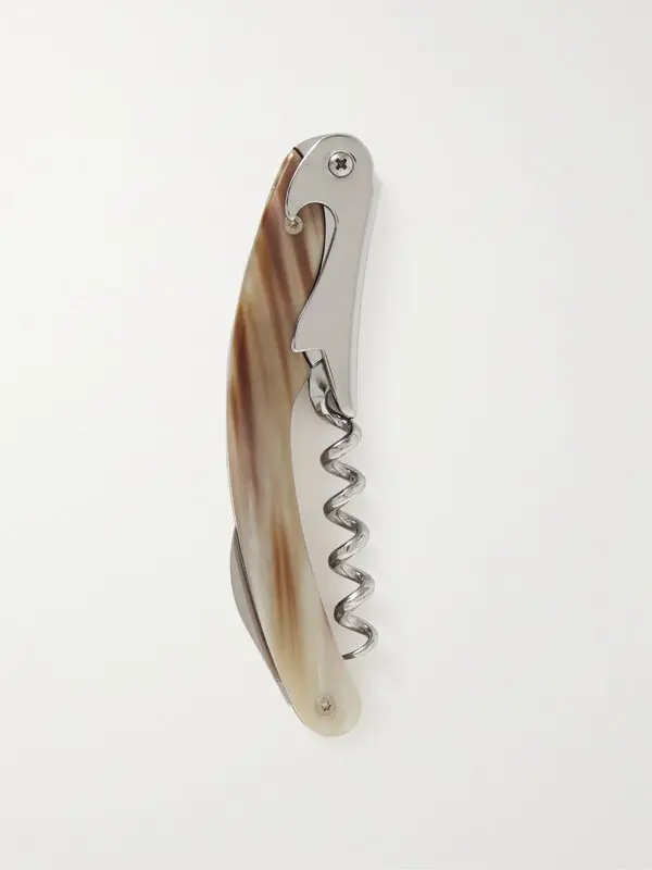Brunello Cucinelli Stainless Steel And Horn Corkscrew - Brown