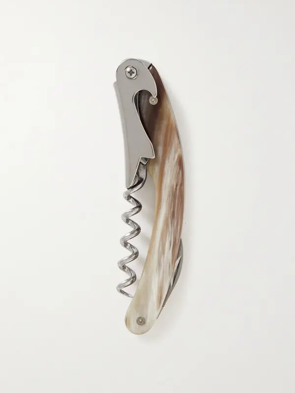Brunello Cucinelli Stainless Steel And Horn Corkscrew