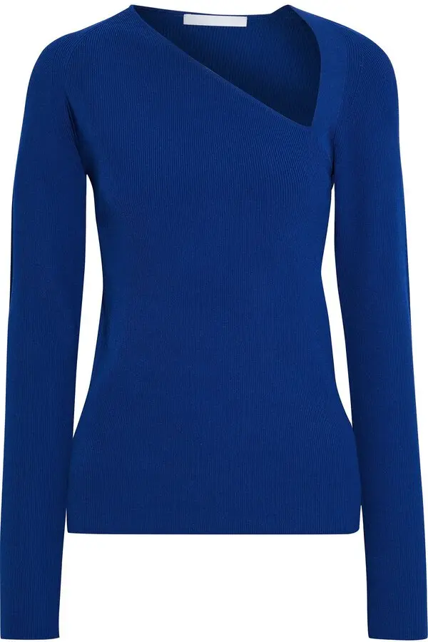 Helmut Lang Asymmetric Ribbedknit Top