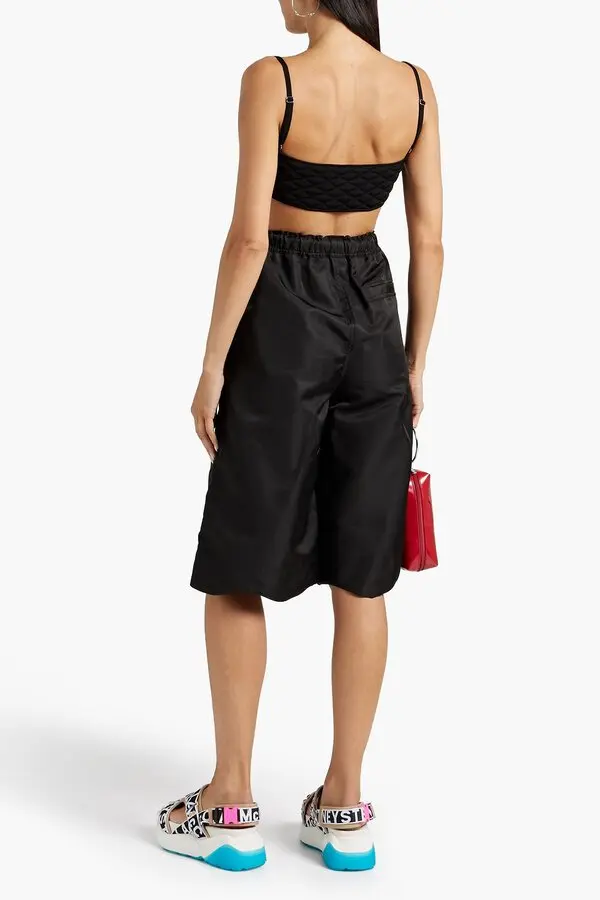 GANNI Appliquéd Shell Shorts