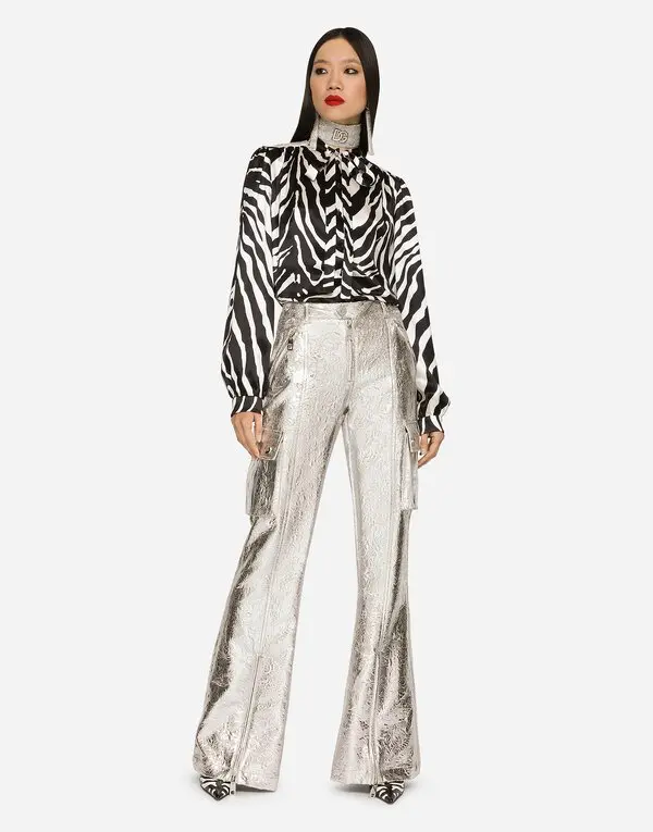 Dolce & Gabbana Tie-neck Blouse - Multicolor
