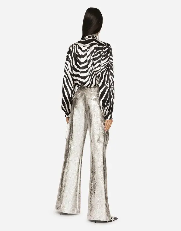 Dolce & Gabbana Tie-neck Blouse - Multicolor