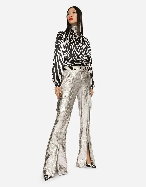 Dolce & Gabbana Tie-neck Blouse - Multicolor