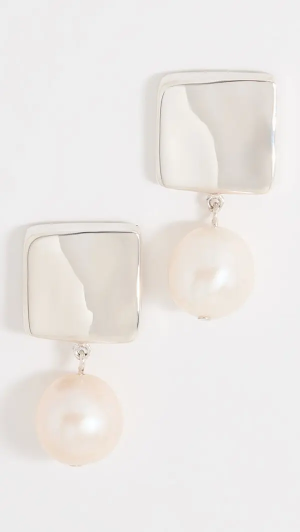 Agmes Small Luca Earrings - Pearl