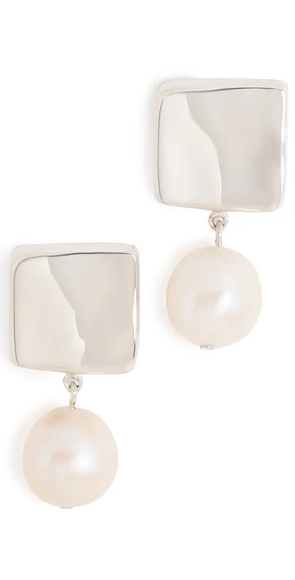 Agmes Small Luca Earrings - Pearl