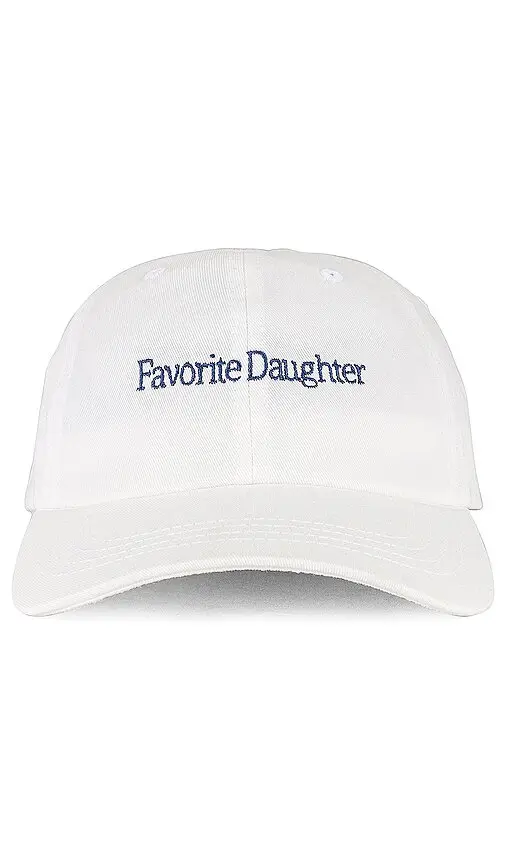 FAVORITE DAUGHTER Logo Baseball Cap - White