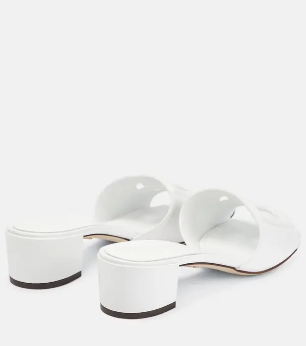 Dolce & Gabbana Dg Leather Mules - White