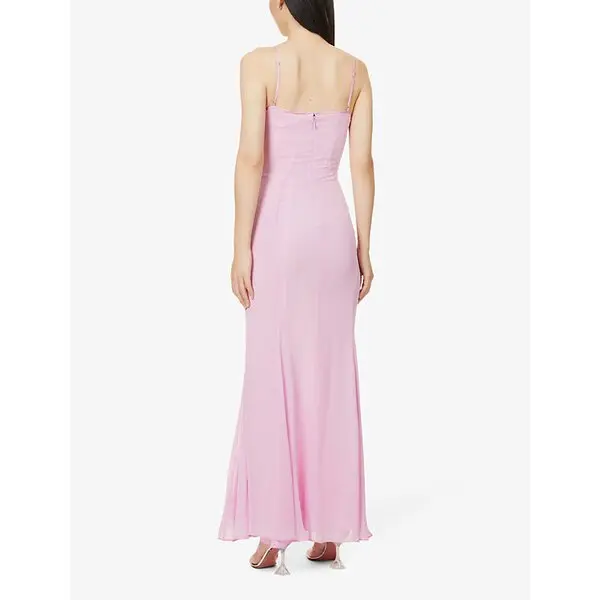 house of cb loren corset maxi dress House of CB - Loren Maxi Dress - Pink