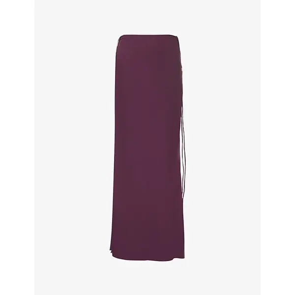 House Of Cb Amalfi Side-split Mesh Maxi Skirt