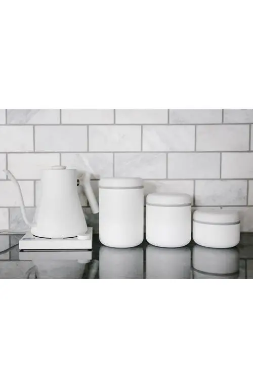 FELLOW Atmos Stainless Steel Vacuum Canister - Matte White
