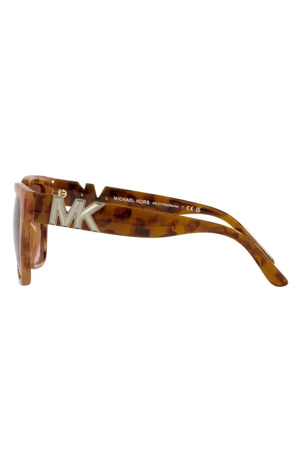 Michael Kors 54mm Square Sunglasses - Dark Brown