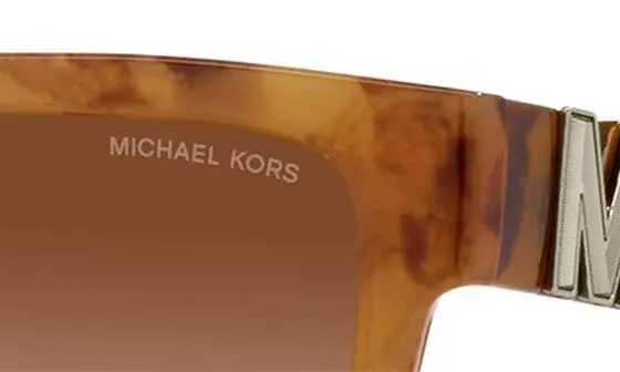 Michael Kors 54mm Square Sunglasses - Dark Brown