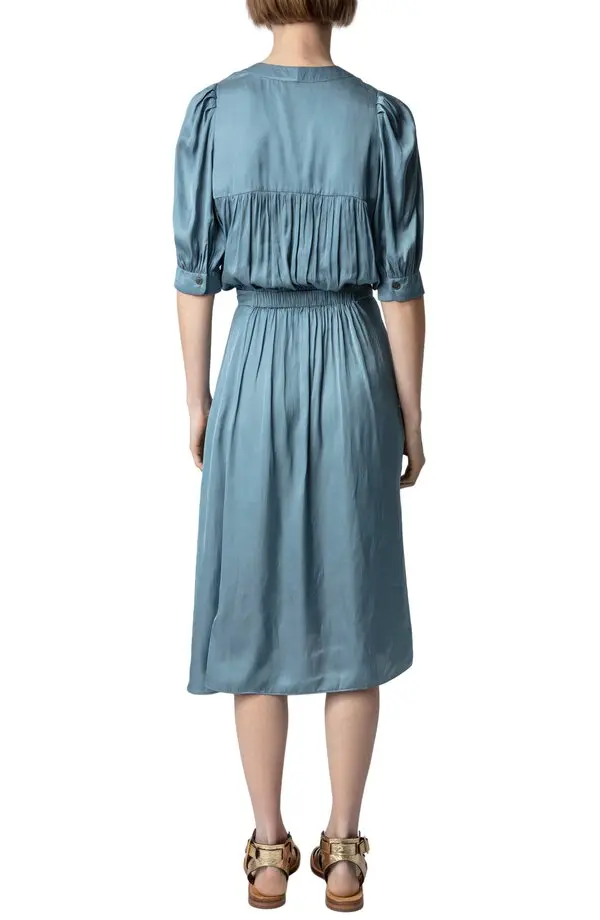 Zadig&Voltaire Ralia Satin Midi Dress