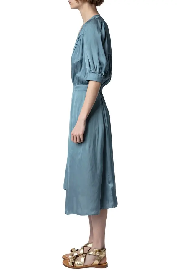 Zadig&Voltaire Ralia Satin Midi Dress