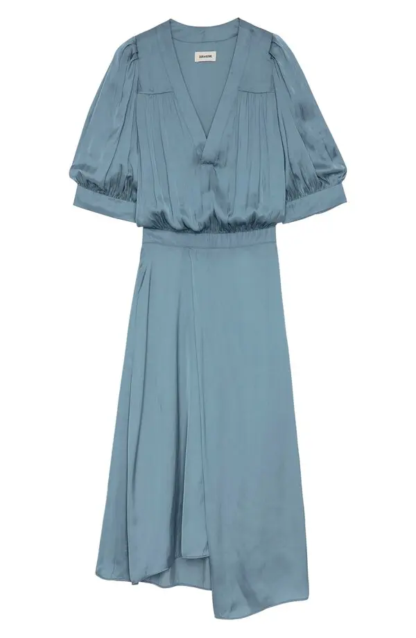 Zadig&Voltaire Ralia Satin Midi Dress
