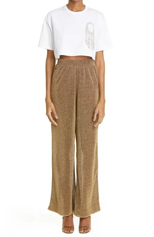 Oseree Lumière High Waist Cover-up Pants - Sand