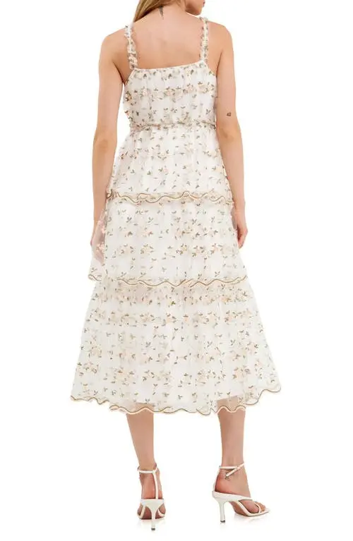 endless rose sleeveless floral embroidered midi dress XXL main image 1