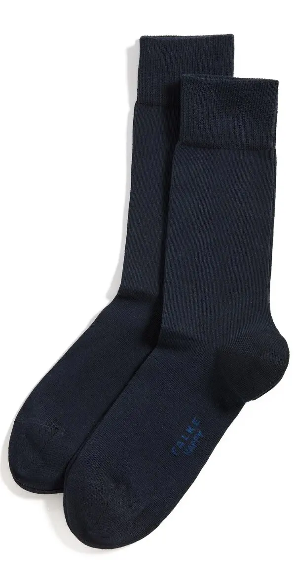 Falke Happy 2-pack Crew Socks - Dark Navy