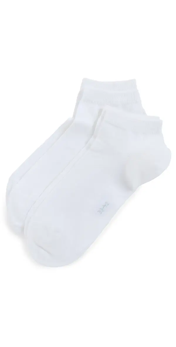 Falke 2-pack Happy Ankle Socks - White