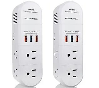 BELL & HOWELL Swivel Power 9 Outlet Surge Protector - One-color