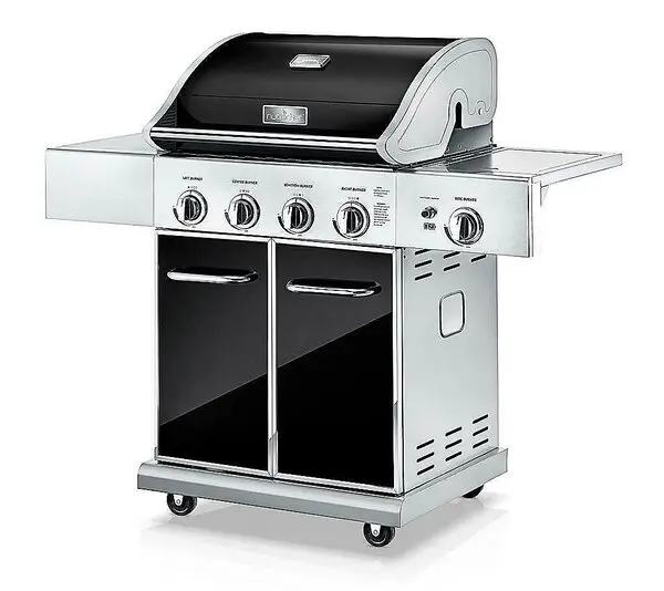 NUTRICHEF 5-burner Propane Gas Grill With Side Urner - One-color