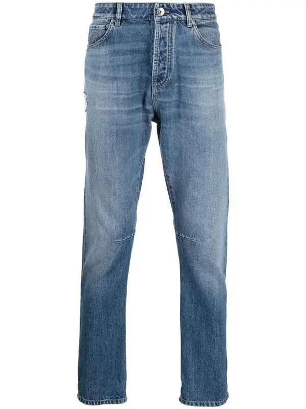 Brunello Cucinelli Mid-rise Straight-leg Jeans