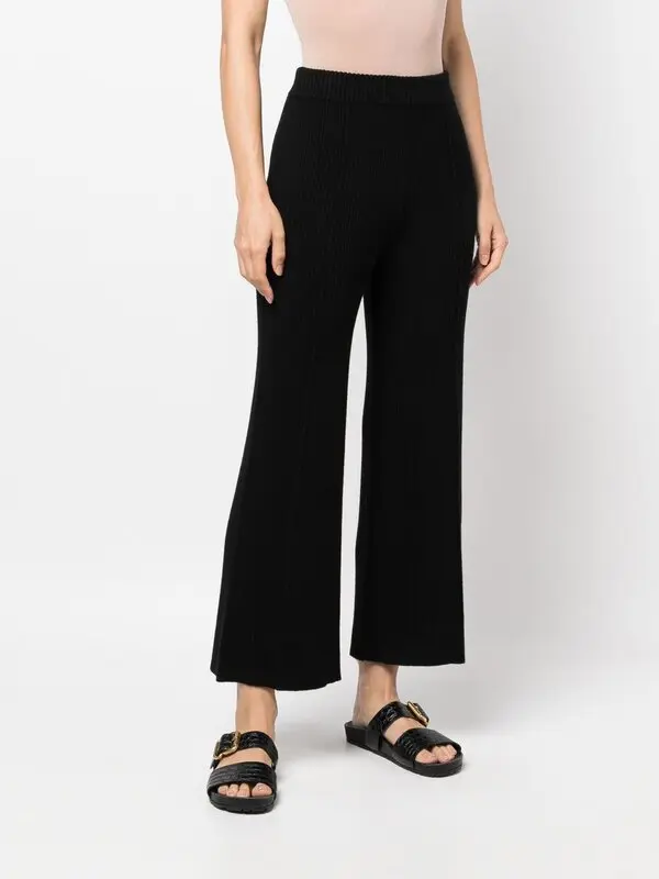 AERON Ribbed Merino-cashmere Trousers