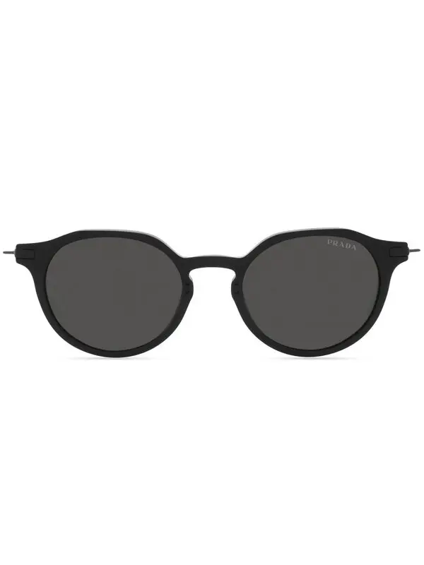 Prada Pr 12ys Round-frame Sunglasses - Black