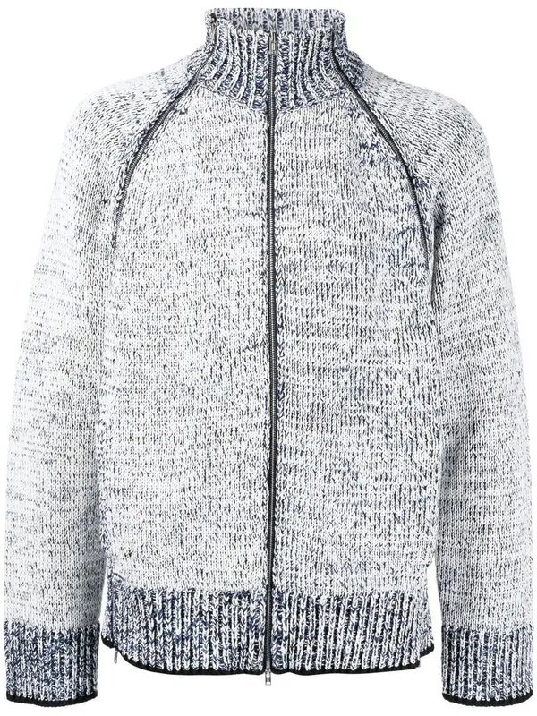3.1 Phillip Lim Marled Zip-up Cardigan
