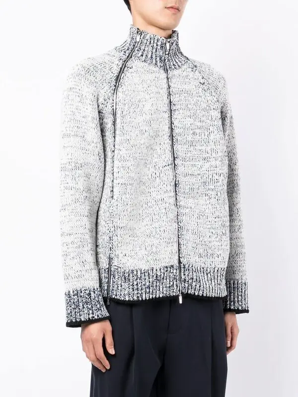 3.1 Phillip Lim Marled Zip-up Cardigan