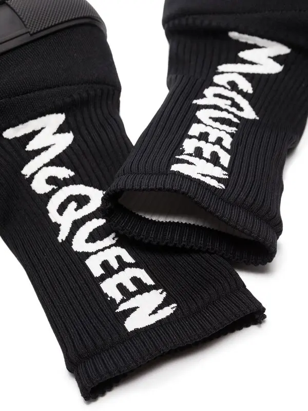 Alexander McQueen Tread Sock Boots - Black