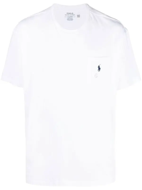 Polo Ralph Lauren Embroidered-logo Short-sleeve T-shirt - White