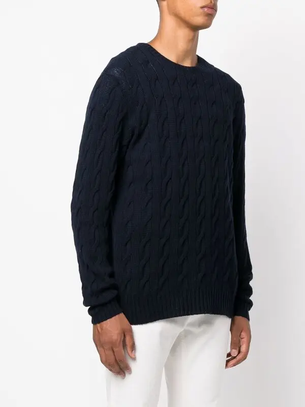 Ralph Lauren Purple Label Cable-knit Sweater