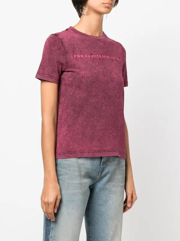DIESEL® Slogan Print Distressed T-shirt