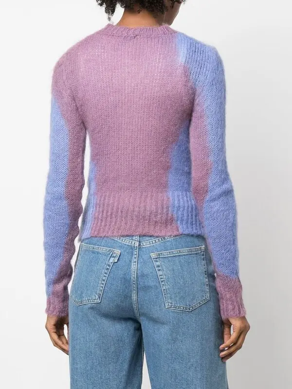 DIESEL® Two-tone Mohair-wool Blend Jumper