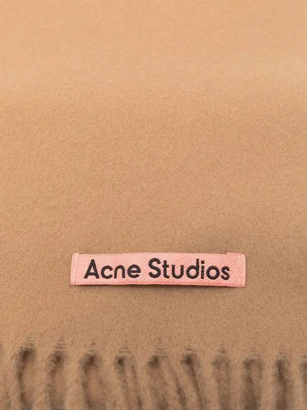 Acne Studios Melange Fringe-trim Wool Scarf